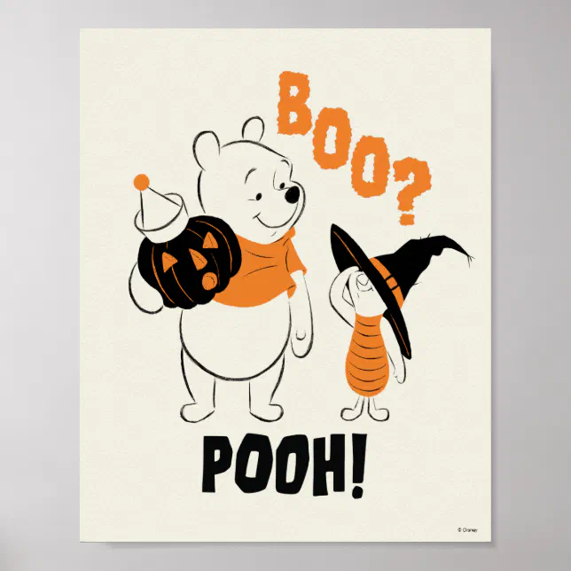 Pooh and Piglet | Boo Pooh Poster | Zazzle