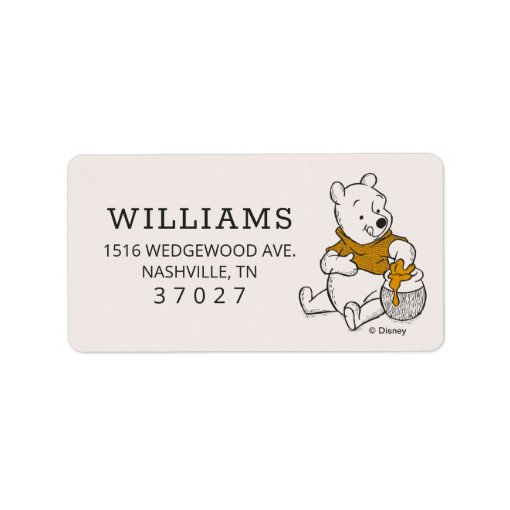 Pooh, Eeyore & Tigger | Moon & Stars Baby Shower Label | Zazzle