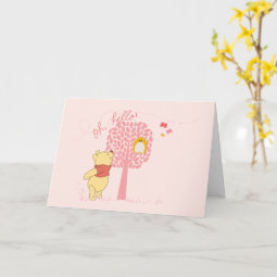 Pooh Outdoors - Oh, Hello! Card | Zazzle
