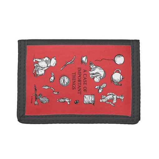 Pooh & Pals | A Case of Important Things Quote Trifold Wallet | Zazzle