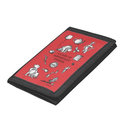 Pooh & Pals | A Case of Important Things Quote Trifold Wallet | Zazzle