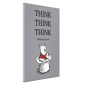 Pooh | Think Think Think Quote Canvas Print | Zazzle