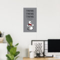 Pooh | Think Think Think Quote Poster | Zazzle