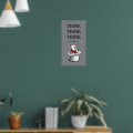 Pooh | Think Think Think Quote Poster | Zazzle