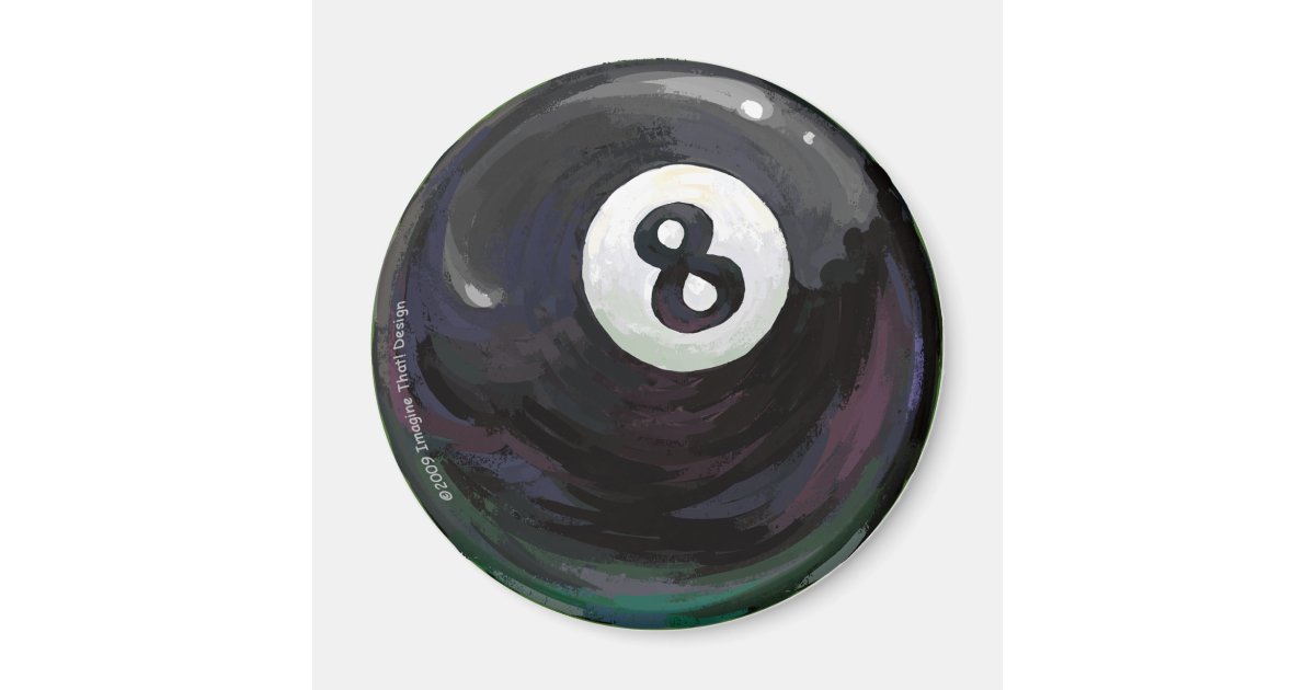Pool 8 Ball Art Magnet | Zazzle