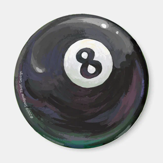 Pool 8 Ball Art Magnet | Zazzle