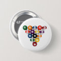 Pool Balls / Billiards: 3D Model: Pinback Button | Zazzle
