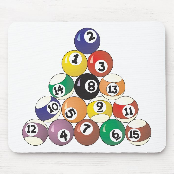 Pool Balls Mouse Pad | Zazzle.com