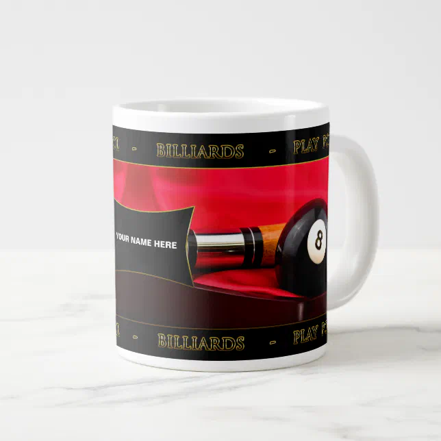 POOL/BILLIARDS MULTI-PURPOSE JUMBO MUG | Zazzle