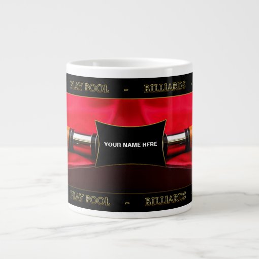 POOL/BILLIARDS MULTI-PURPOSE JUMBO MUG | Zazzle
