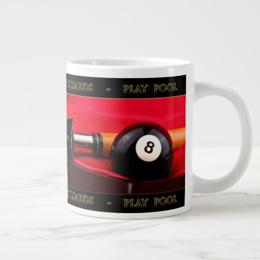 POOL/BILLIARDS MULTI-PURPOSE JUMBO MUG | Zazzle