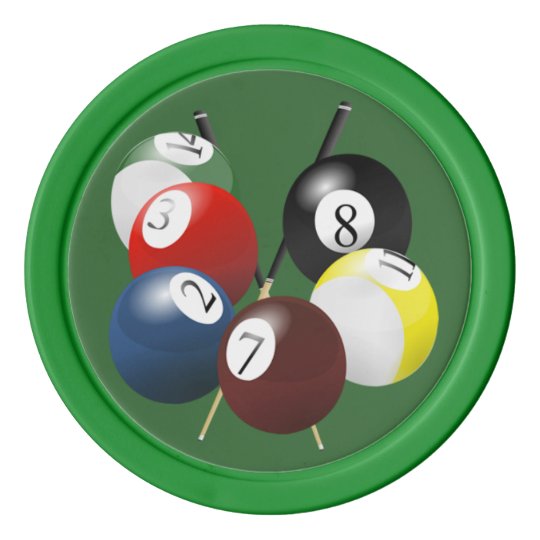 Pool / Billiards Poker Chips | Zazzle.com
