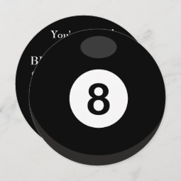 Pool Billiards Theme Party Invitation | Zazzle