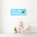 Pool Birthday party Water ripples custom photo Banner | Zazzle
