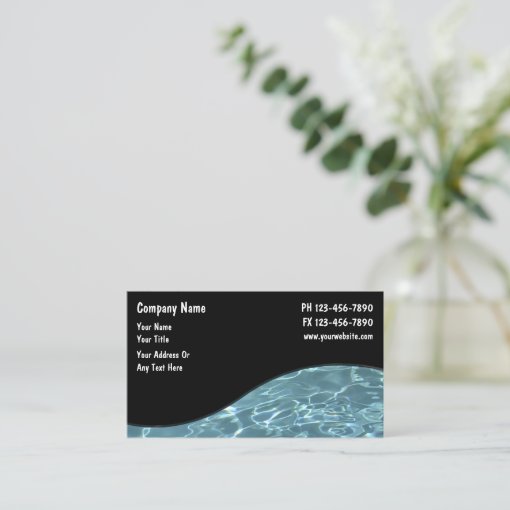 Pool Business Cards | Zazzle