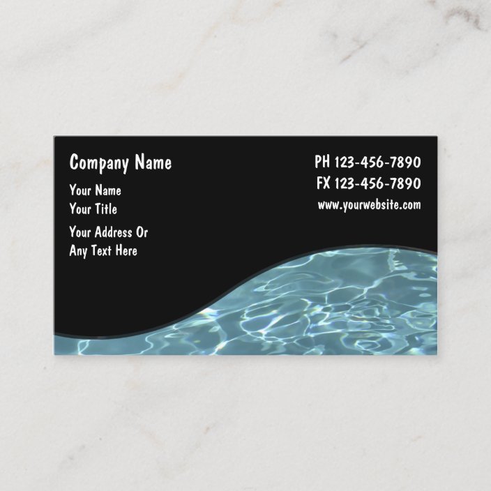 Pool Business Cards | Zazzle.com