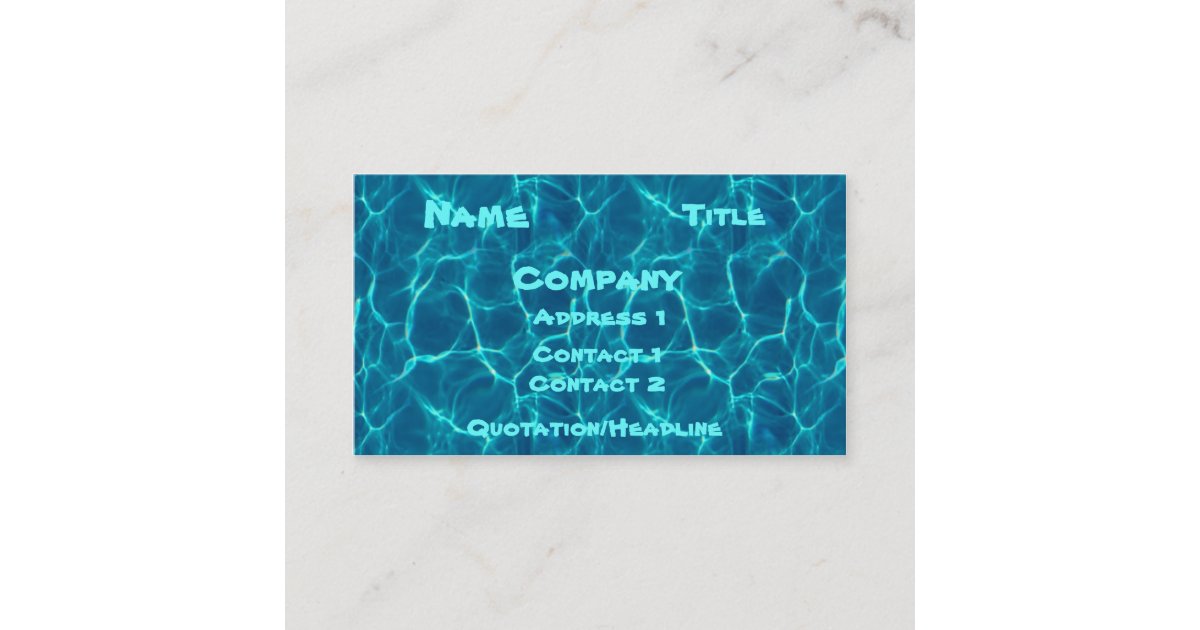 Pool Card | Zazzle