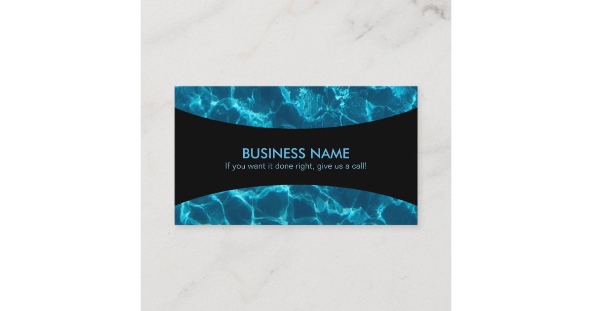 Pool Cleaner Slogans Business Cards | Zazzle