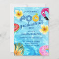 Pool Grad Party Senior High School Graduation Invitation | Zazzle