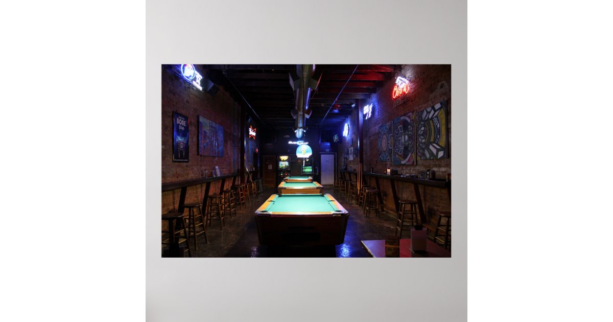 Pool Hall Poster | Zazzle.com