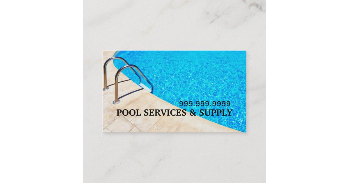 Pool Hot Tub Jacuzzi Installation Repair Business Card | Zazzle