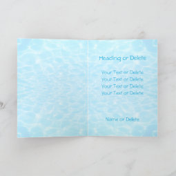 Pool Party Beach Party Summer Party water ripples Invitation | Zazzle
