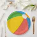 Pool Party Birthday Decor Supplies Paper Plates | Zazzle