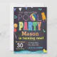 Pool Party Chalkboard Birthday Invitation | Zazzle