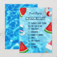 Pool Party Checklist Kids Birthday Enclosure Card | Zazzle