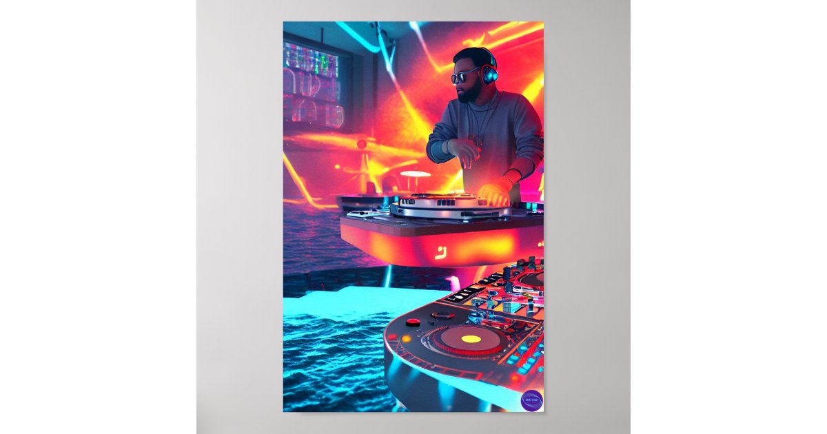 POOL PARTY DJ POSTER | Zazzle