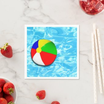 pool party ideas napkins | Zazzle