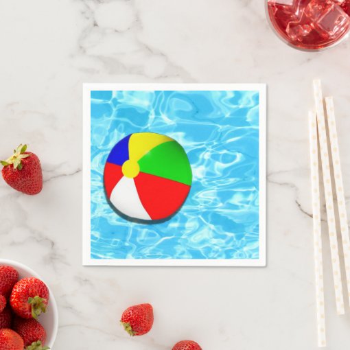 pool party ideas napkins | Zazzle