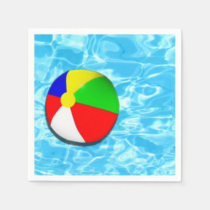 pool party ideas napkins | Zazzle