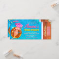Pool Party Invitation Ticket Invitation | Zazzle