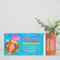 Pool Party Invitation Ticket Invitation | Zazzle