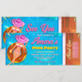 Pool Party Invitation Ticket Invitation | Zazzle