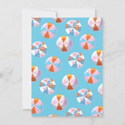 Pool Party Palooza Hippie Birthday Invitation | Zazzle