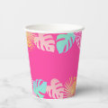 Pool Party Paper Cups | Tropical Party Cups | Zazzle