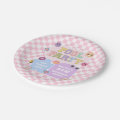 Pool Party Preppy Varsity Patch Birthday Party Paper Plates | Zazzle