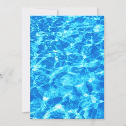 Pool Party Summer Swimming Water Birthday Invitation | Zazzle