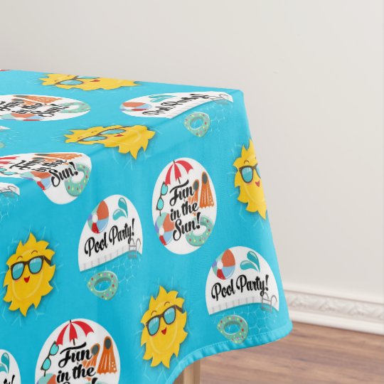 Pool Party - Swimming Birthday Decor Tablecloth | Zazzle.com