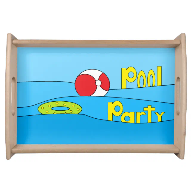 "Pool Party" Tray | Zazzle