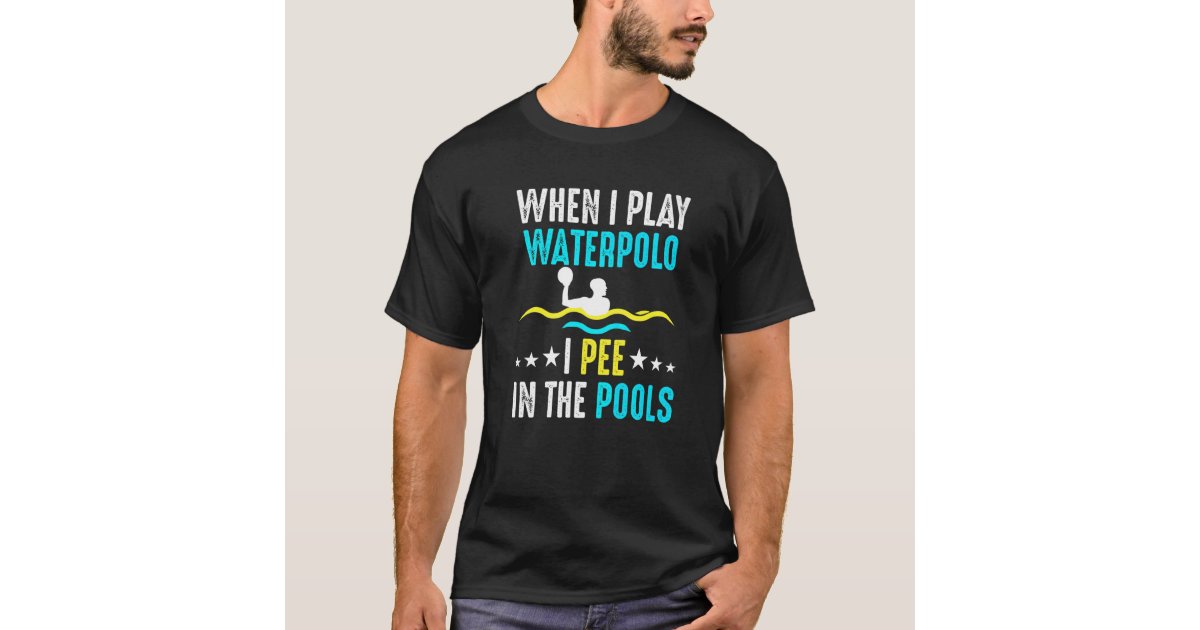 Pool Peeing Waterpolo Player Water Polo Team Pee | Zazzle