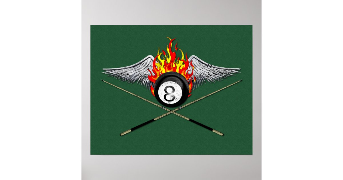 Pool Player Poster | Zazzle