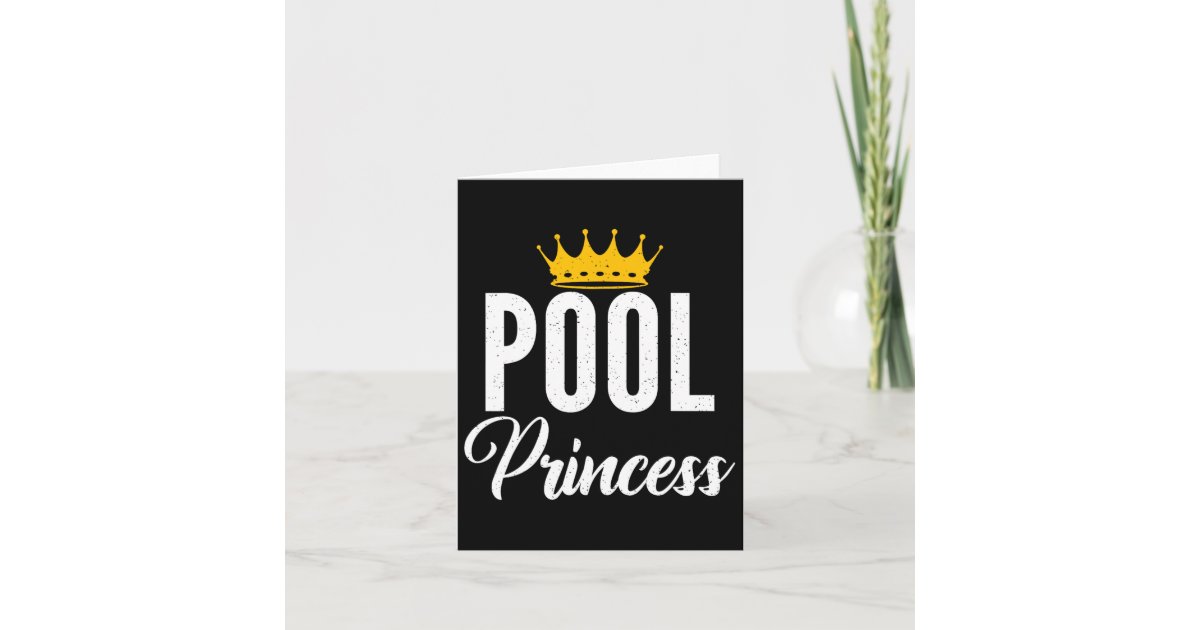Pool Princess Pool Billiards Princess Card | Zazzle