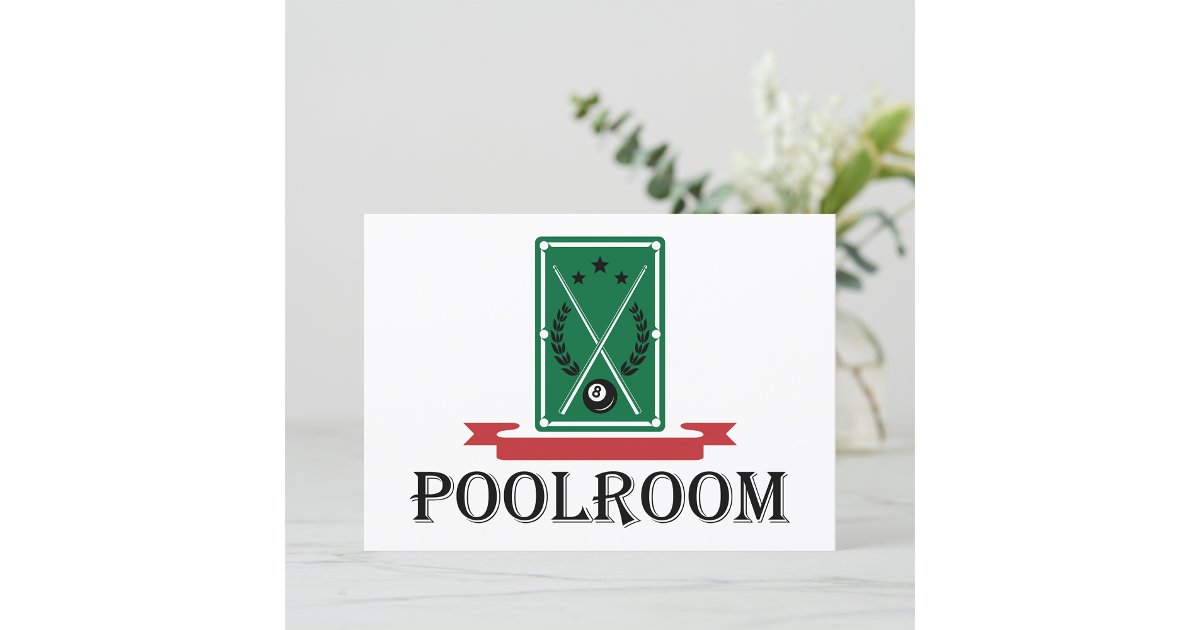 Pool Room Invitations | Zazzle