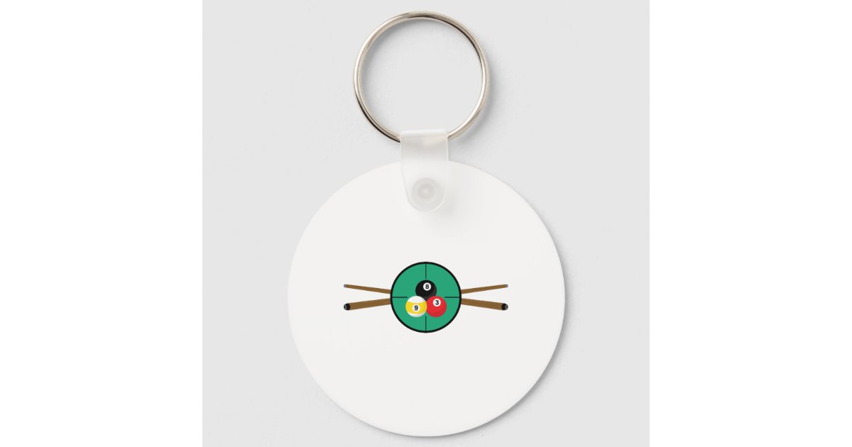 Pool Scope Keychain | Zazzle