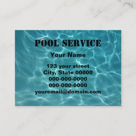 Pool Service Business Card | Zazzle.com