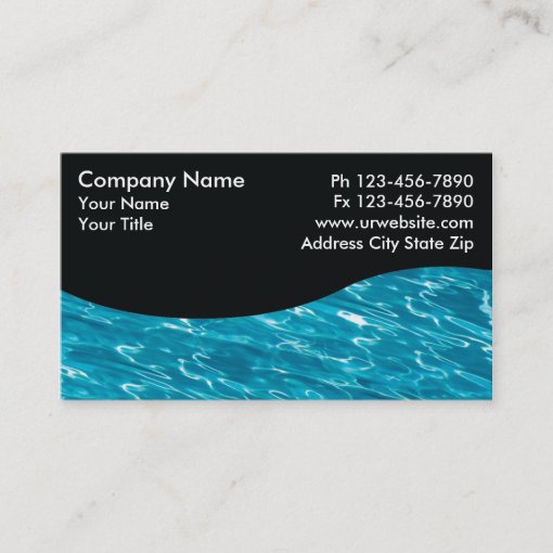 Pool Service Cards | Zazzle