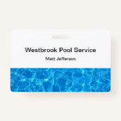 Pool Service Employee ID Badges | Zazzle